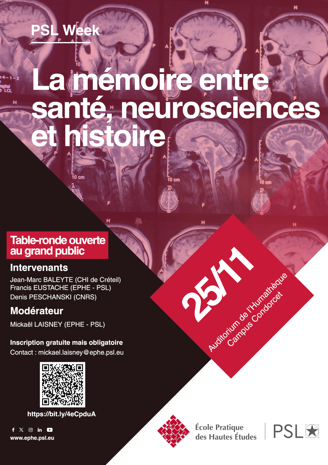 Inscription table ronde mémoire - UMR-S 1077 - NIMH
